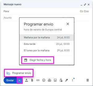 Cómo programar emails en Outlook y Gmail